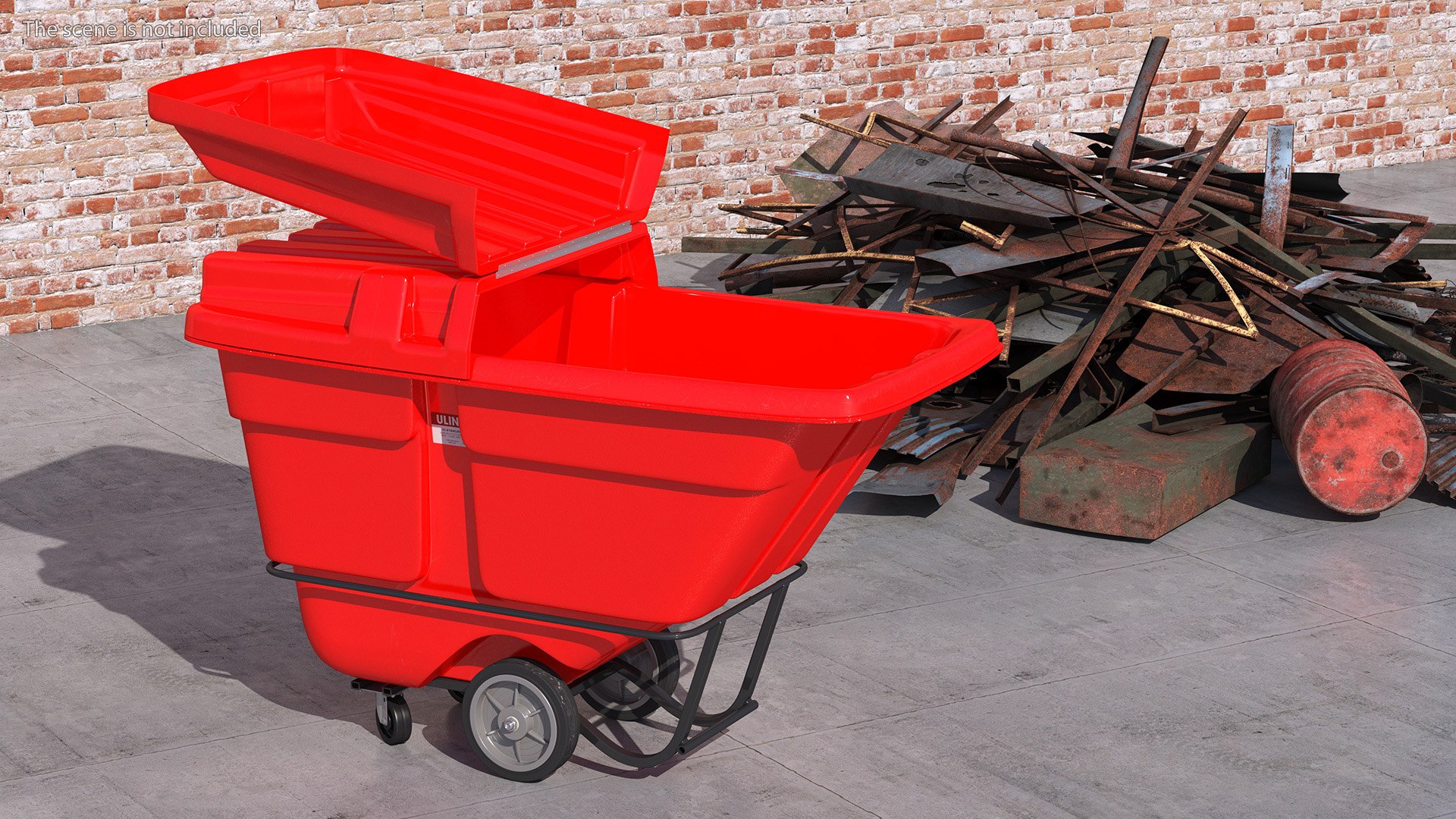 Tilt Truck Uline Red 3D Model - TurboSquid 2068912
