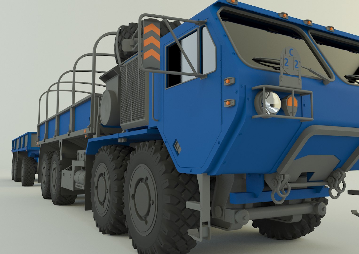 3D Model Assy Hemtt A4 Trailer 3D Model - TurboSquid 1889199