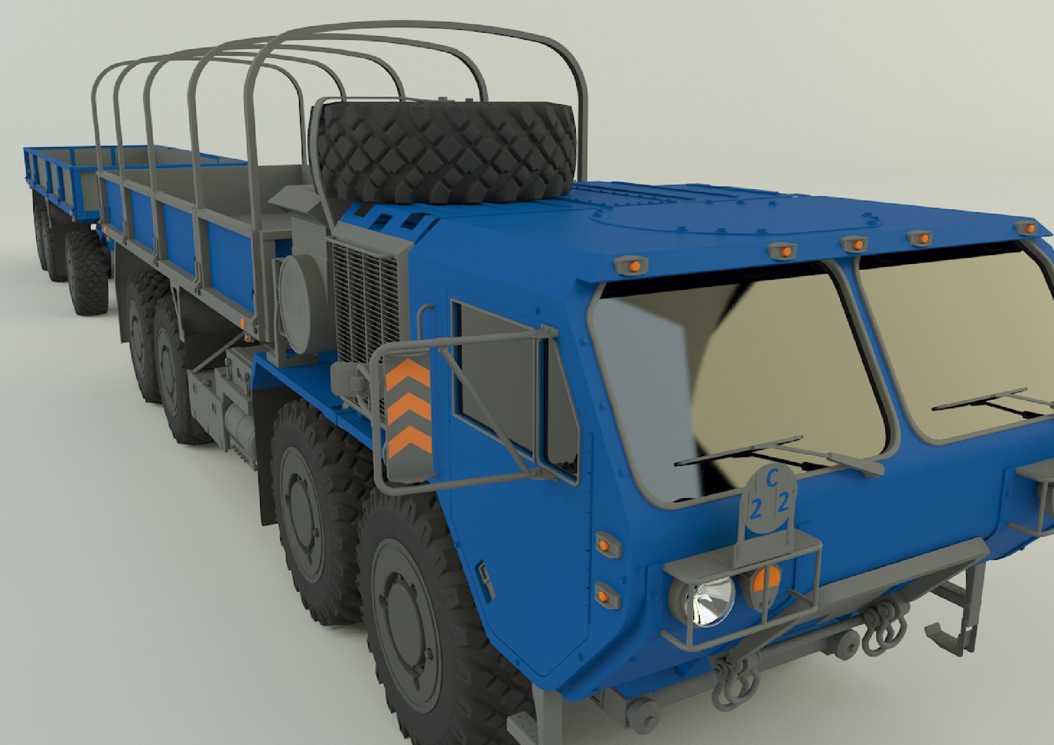 3D Model Assy Hemtt A4 Trailer 3D Model - TurboSquid 1889199