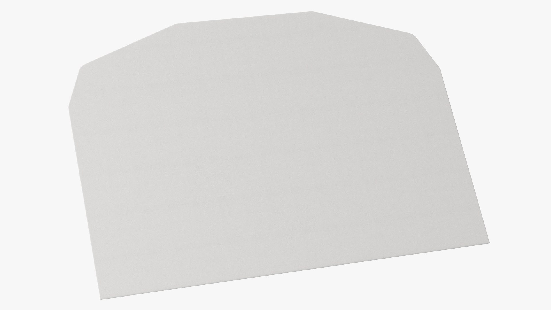 Trapezium Envelope White Paper 3D Model - TurboSquid 2215118