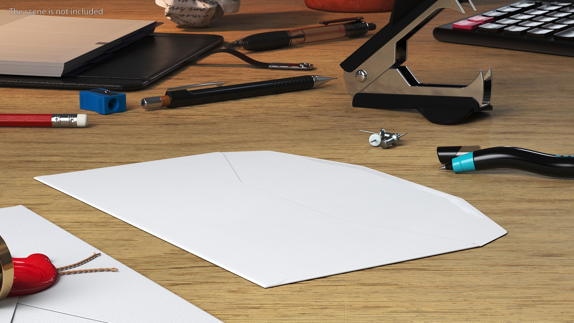 Trapezium Envelope White Paper 3D Model - TurboSquid 2215118
