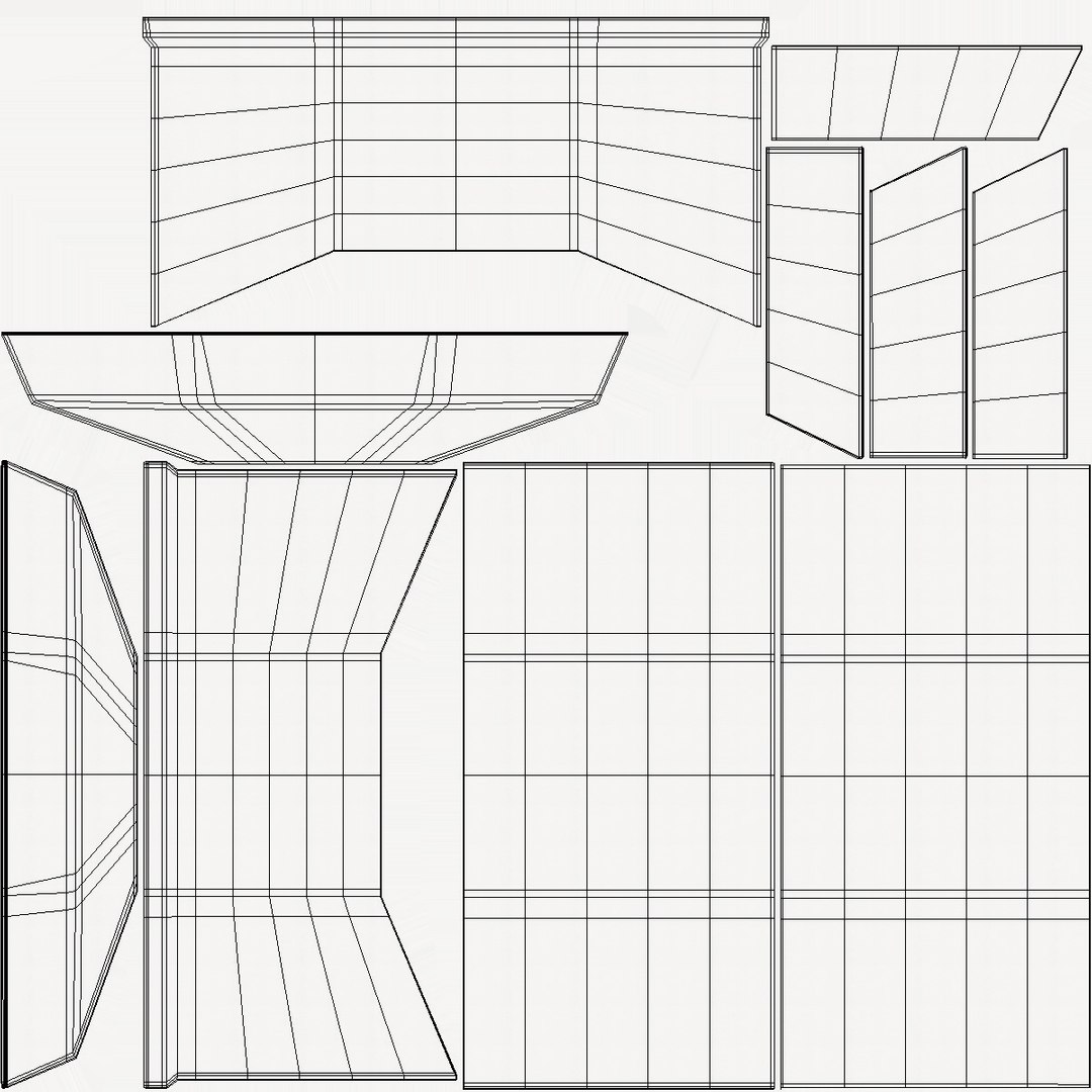 Trapezium Envelope White Paper 3D Model - TurboSquid 2215118