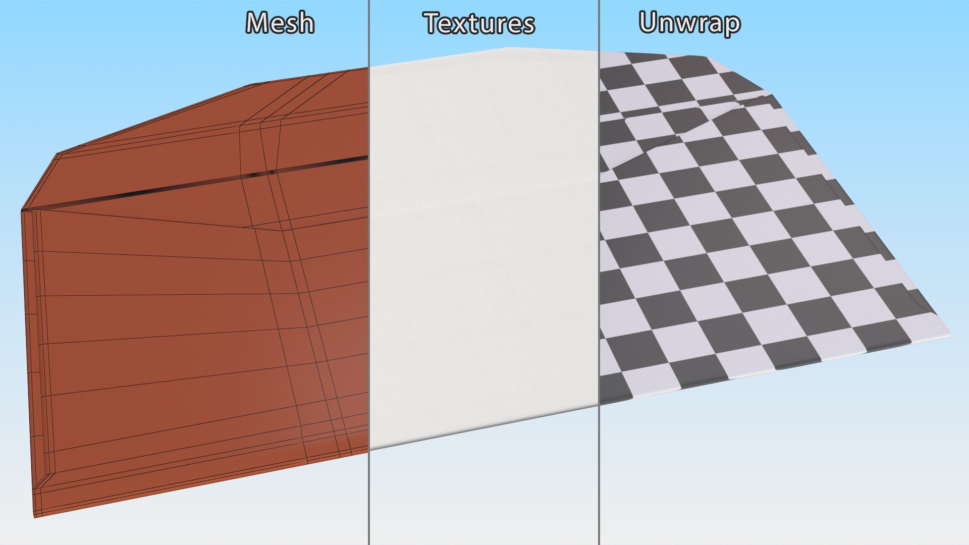 Trapezium Envelope White Paper 3D Model - TurboSquid 2215118