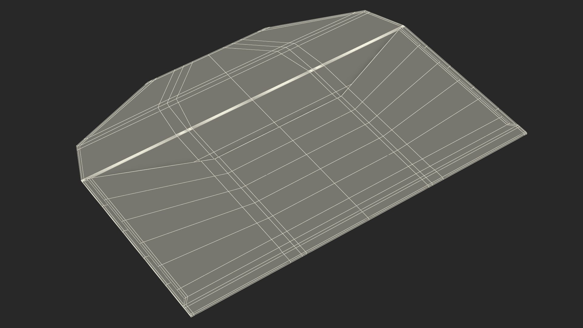 Trapezium Envelope White Paper 3D Model - TurboSquid 2215118