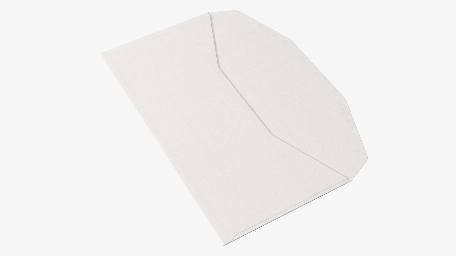 Trapezium Envelope White Paper 3D Model - TurboSquid 2215118