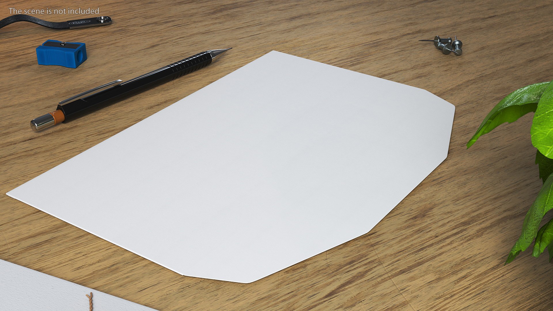 Trapezium Envelope White Paper 3D Model - TurboSquid 2215118