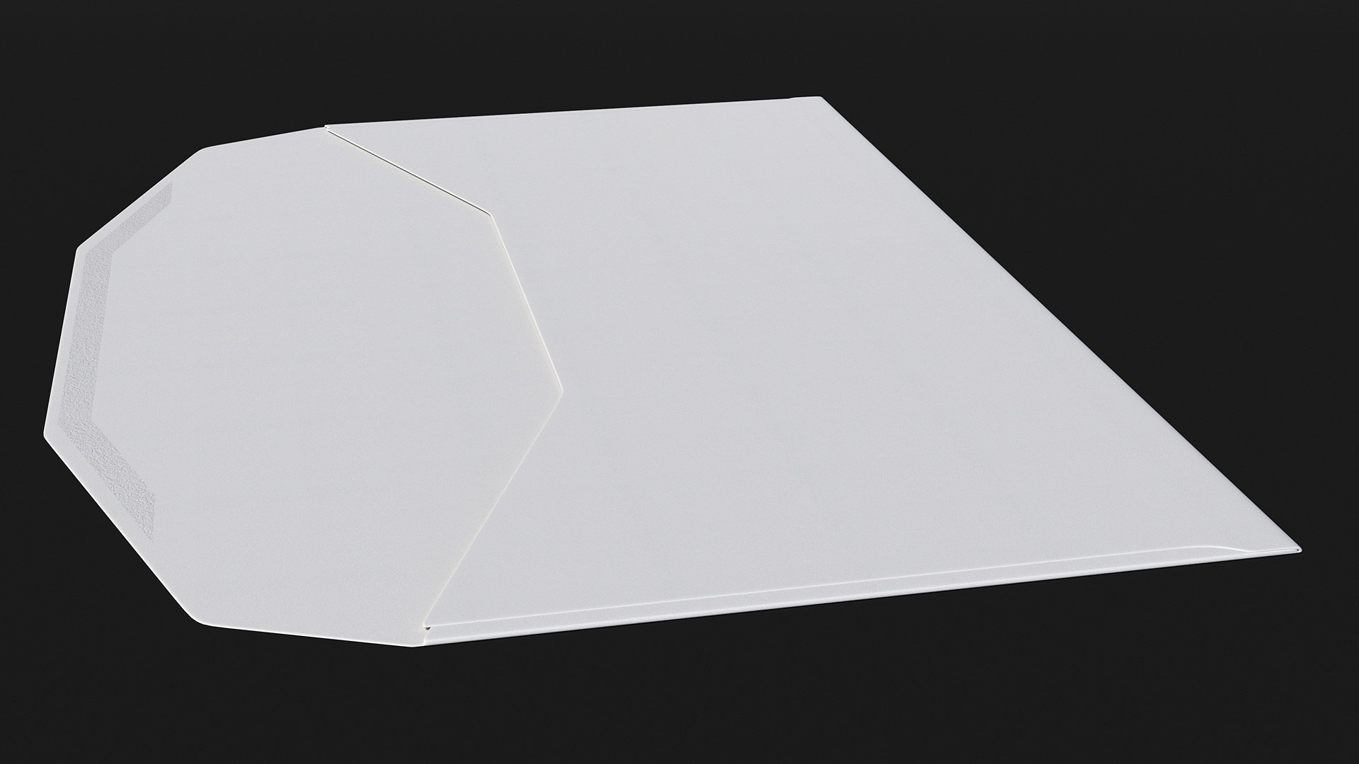 Trapezium Envelope White Paper 3D Model - TurboSquid 2215118