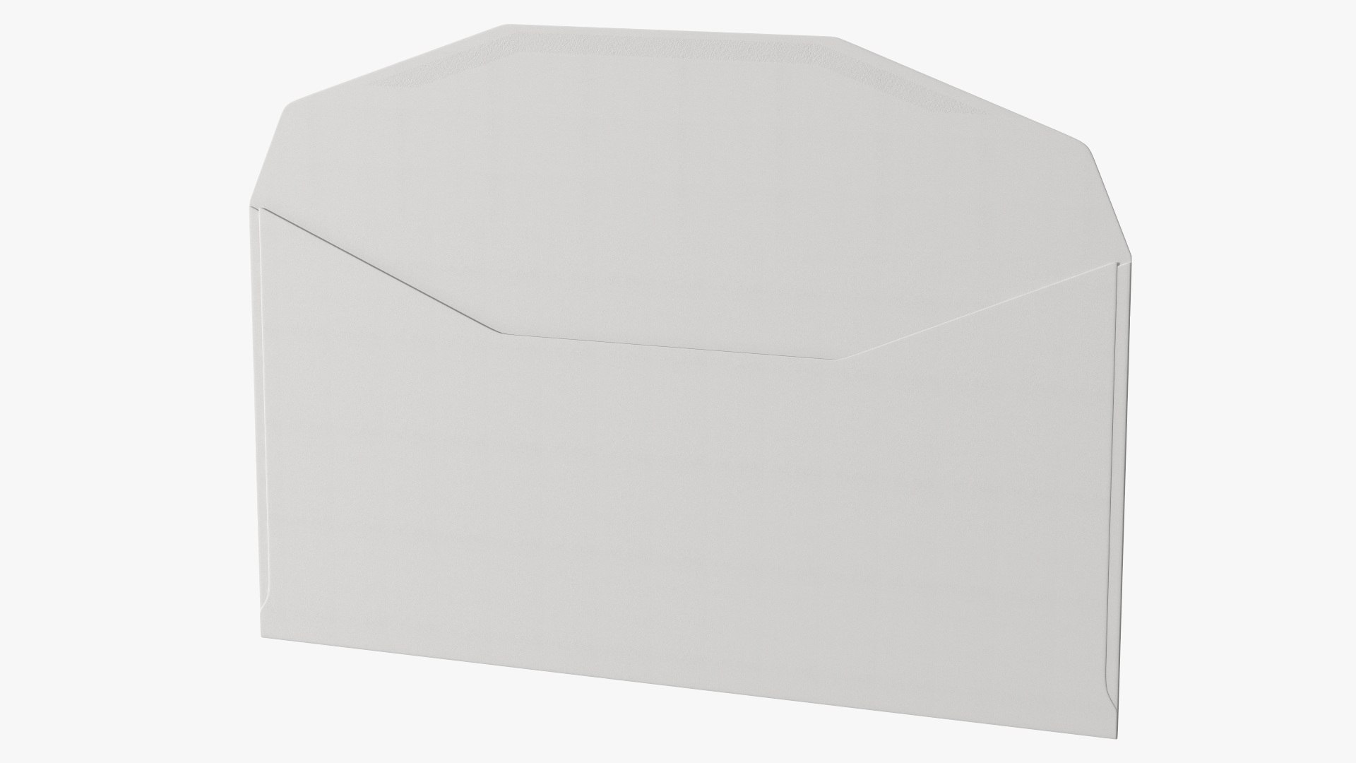 Trapezium Envelope White Paper 3D Model - TurboSquid 2215118