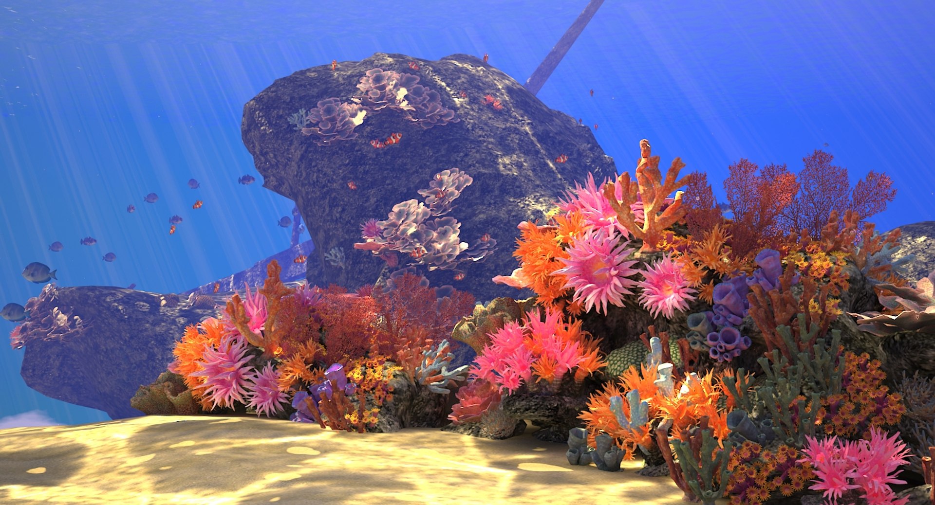 3D Coral Reef Animation - TurboSquid 1338359