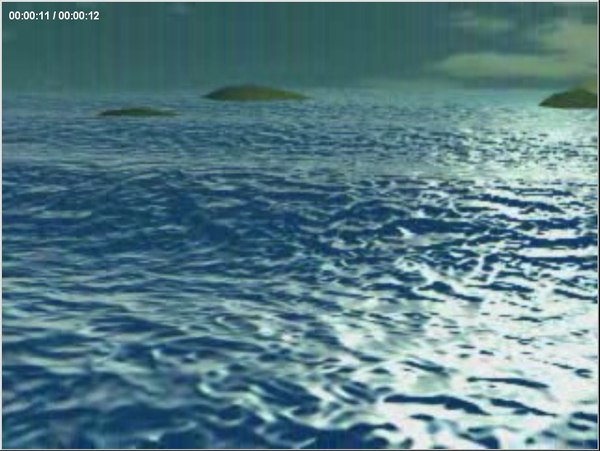 wave sea animation 3d model