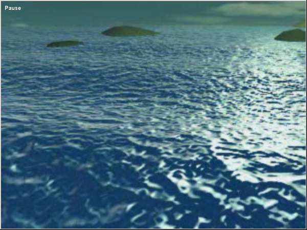 wave sea animation 3d model