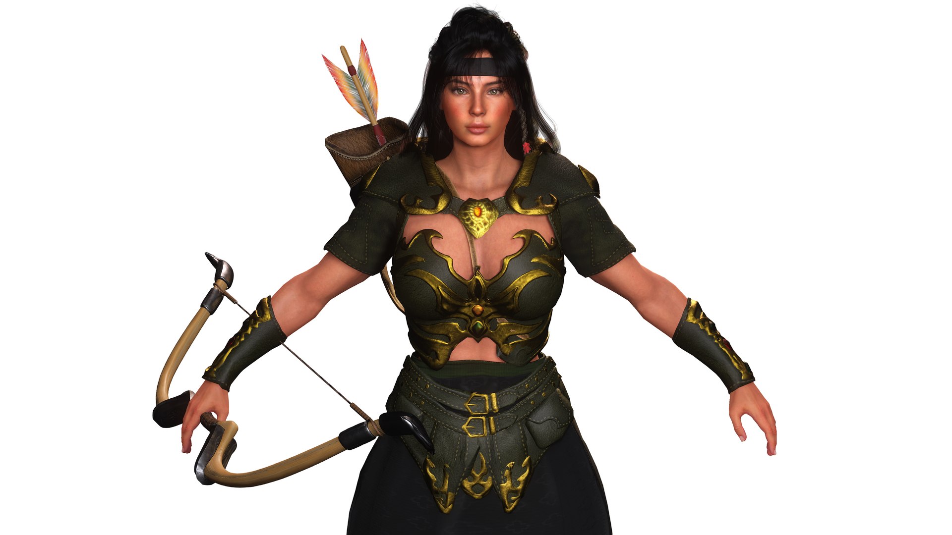 AAA 3D FANTASY FEMALE WARRIOR KNIGHT ELORA -REALISTIC CHARACTER 3D ...