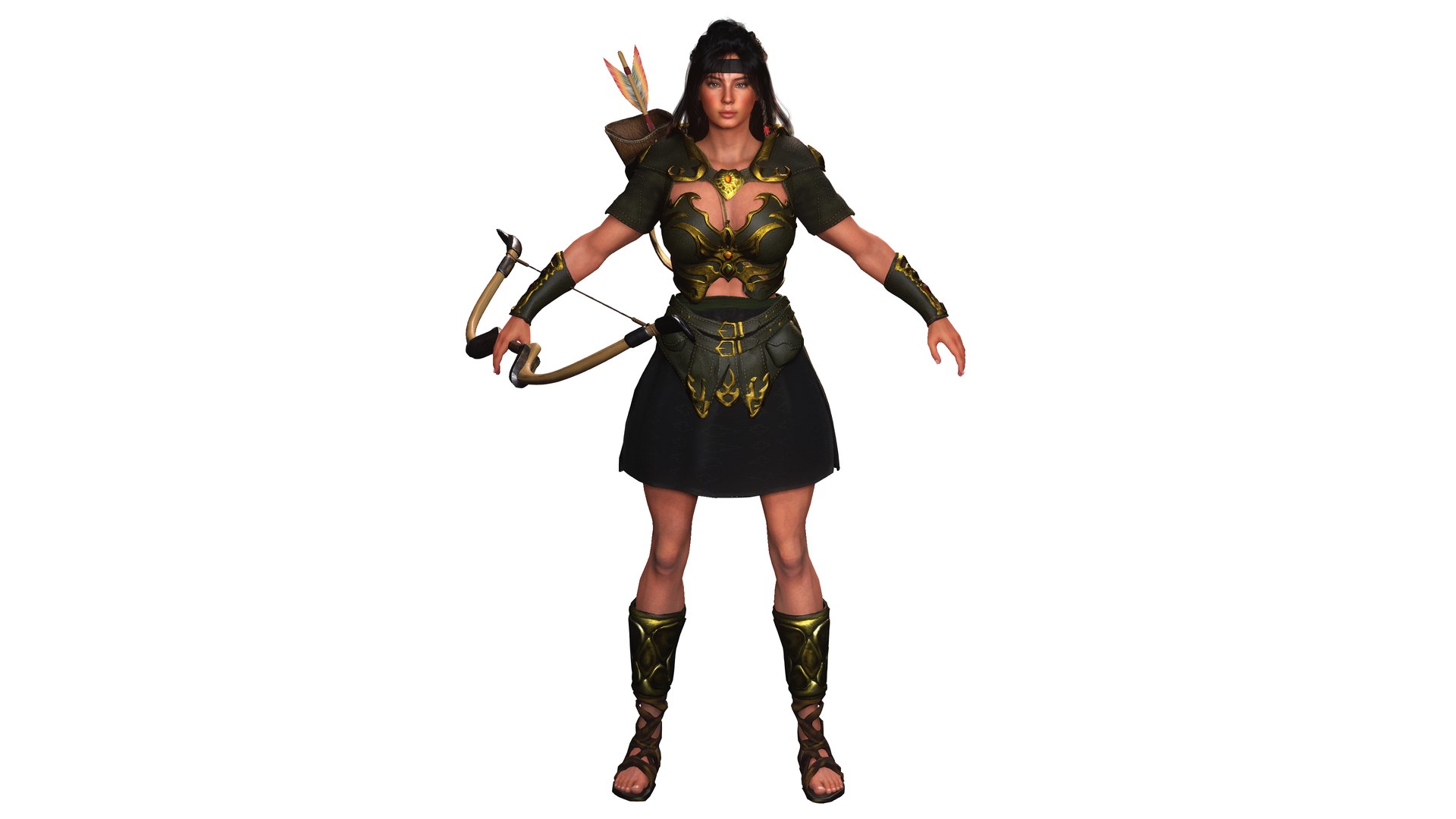 AAA 3D FANTASY FEMALE WARRIOR KNIGHT ELORA -REALISTIC CHARACTER 3D ...