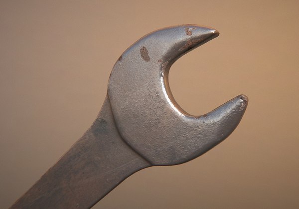 realistic wrench old rusty 3d model