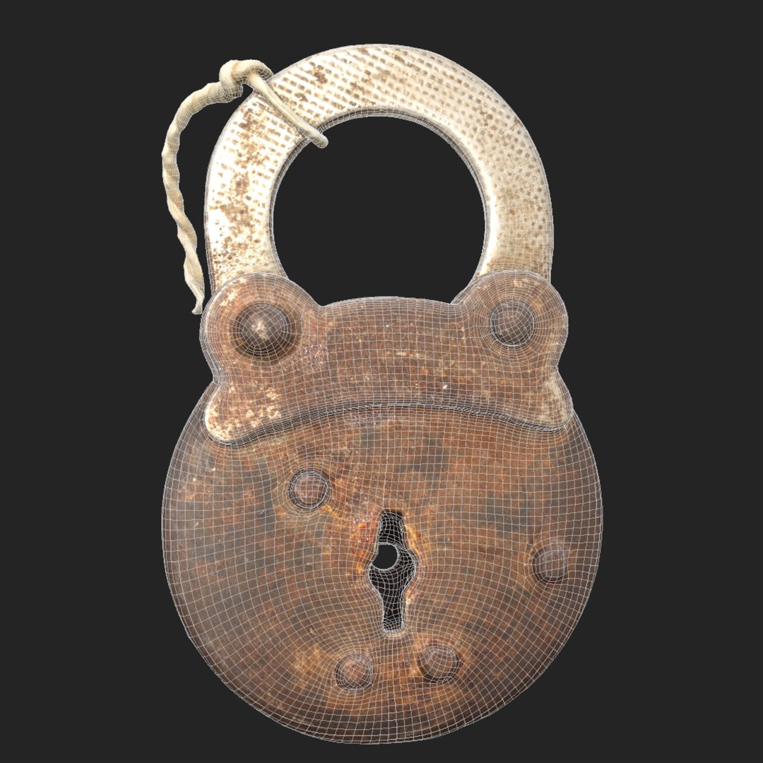 3D Old Metal Lock - TurboSquid 2197194