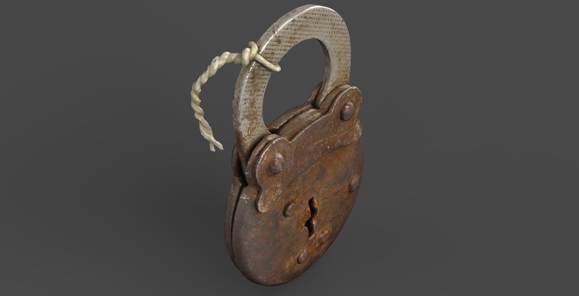 3D Old Metal Lock - TurboSquid 2197194