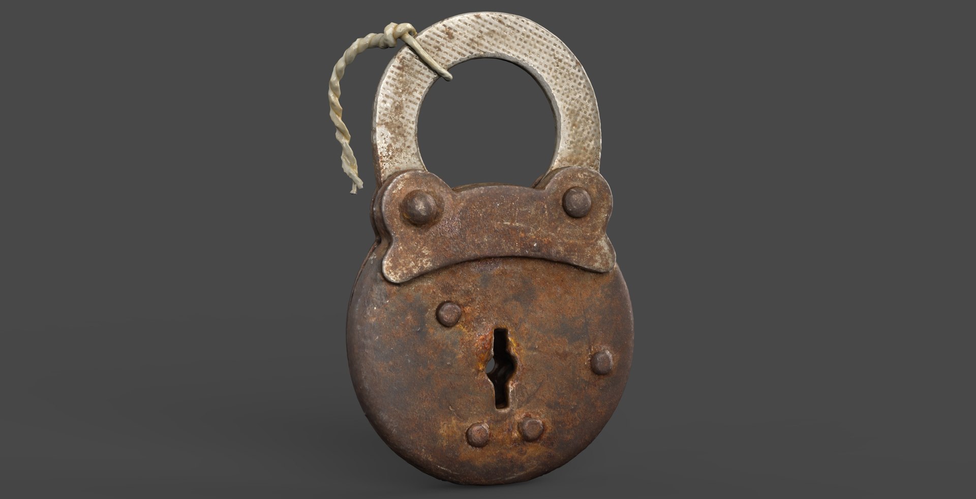 3D Old Metal Lock - TurboSquid 2197194