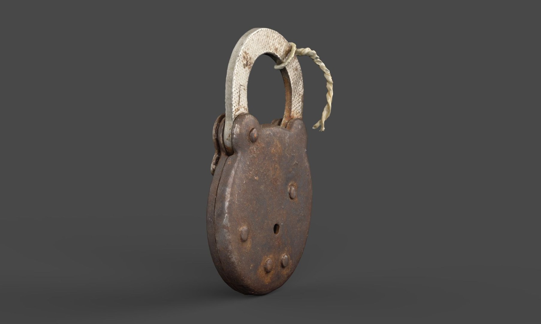 3D Old Metal Lock - TurboSquid 2197194