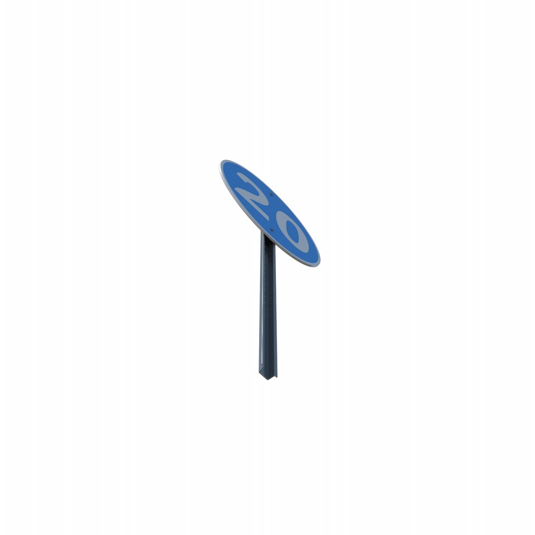 Road Sign Minimum Speed 20 3D Model - TurboSquid 2105814