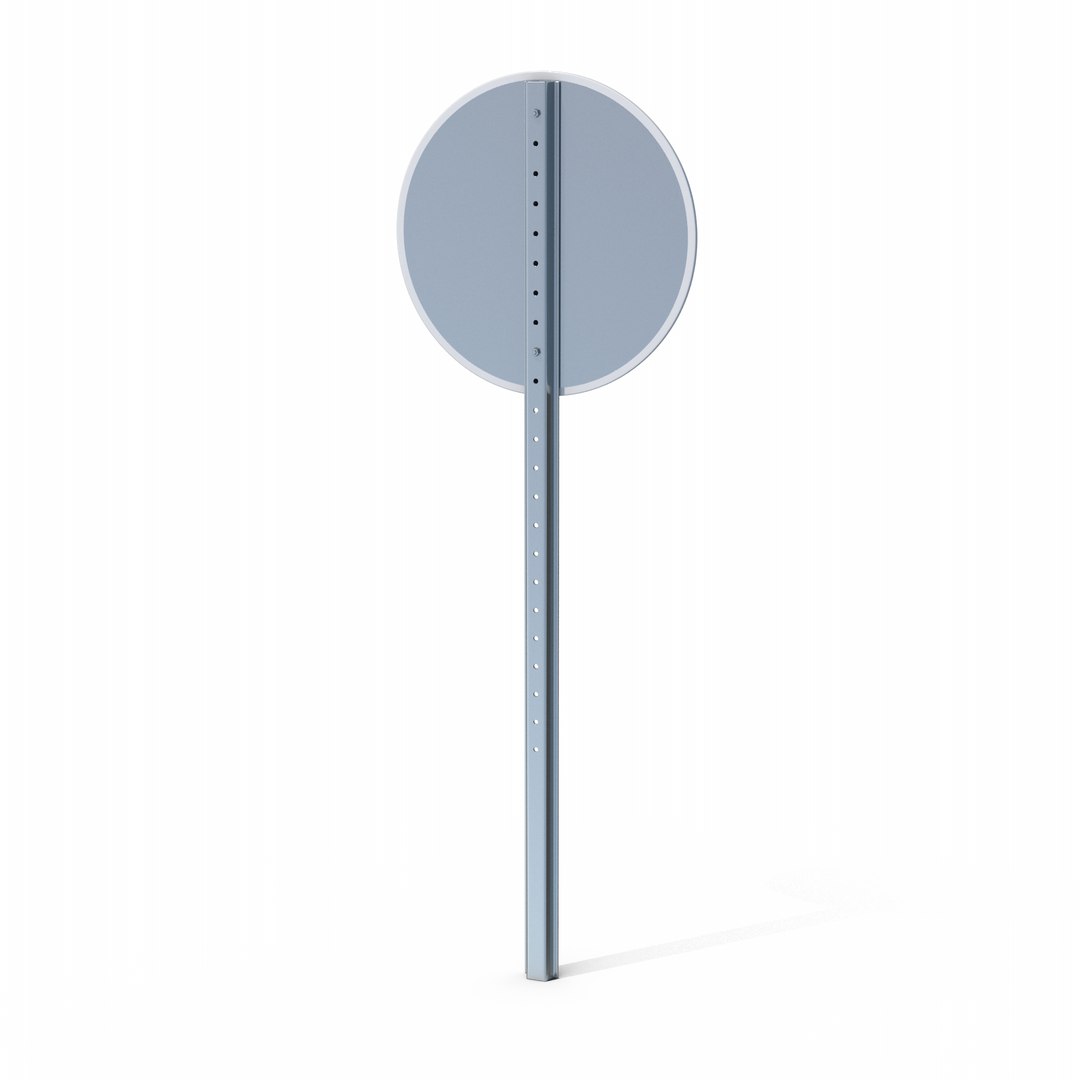 Road Sign Minimum Speed 20 3D Model - TurboSquid 2105814