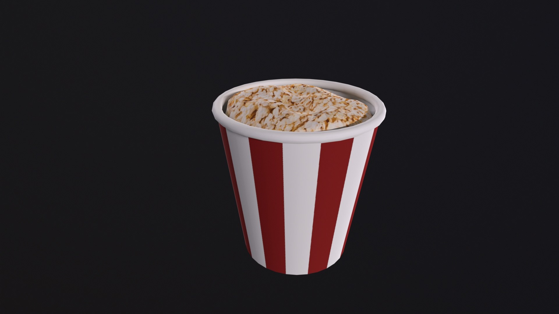Popcorn Box 3D Model - TurboSquid 2158357