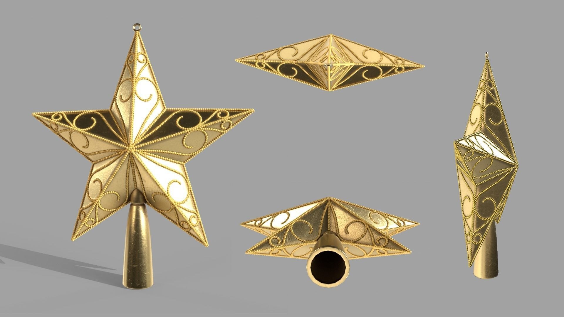 3D Christmas Star Model - TurboSquid 2167114