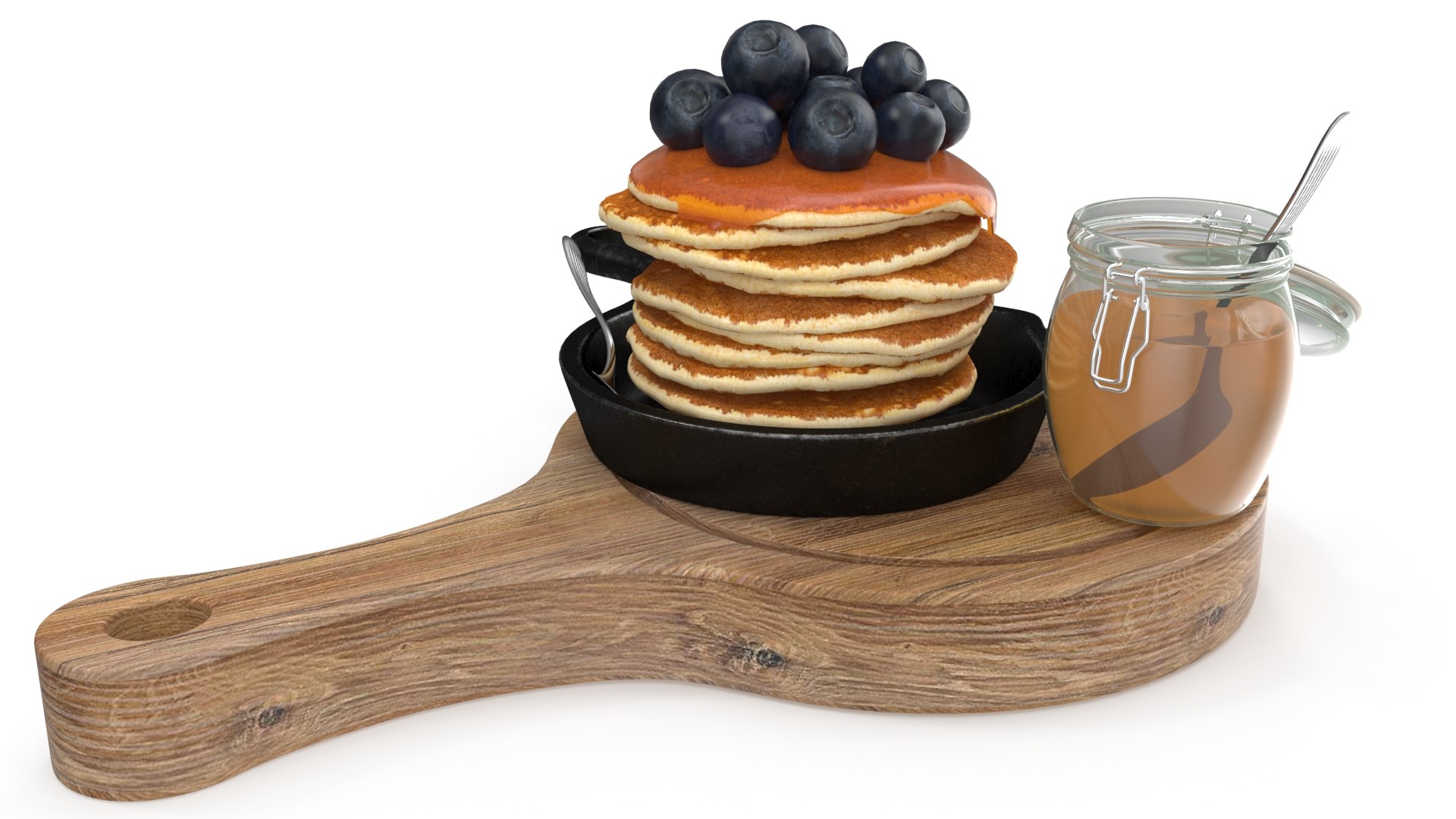 3D Pancake 001 - TurboSquid 2130965