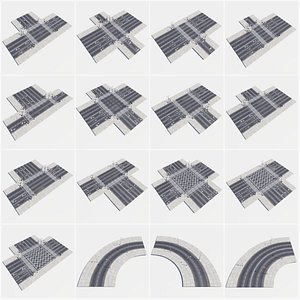 roads resolution 3d model