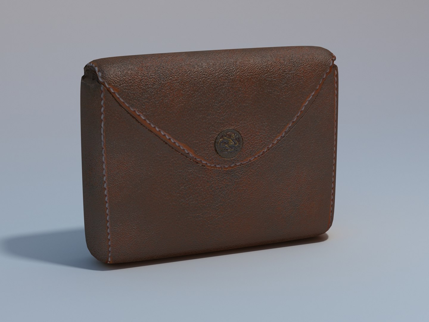 3ds max leather pouch