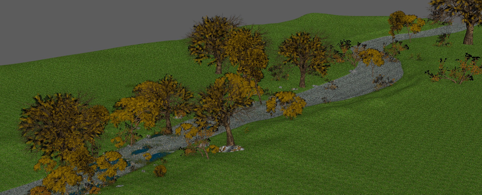 Path Forest Autumn 3D Model - TurboSquid 1409953