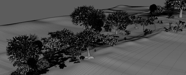 Path forest autumn 3D model - TurboSquid 1409953