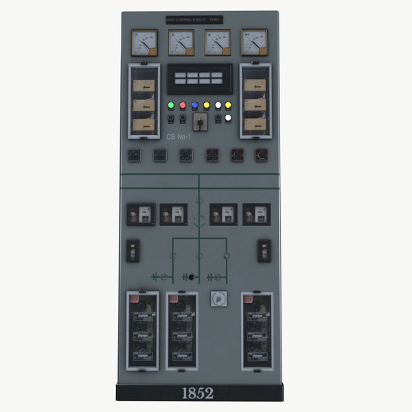 modelo 3d Panel de relés - TurboSquid 2267049