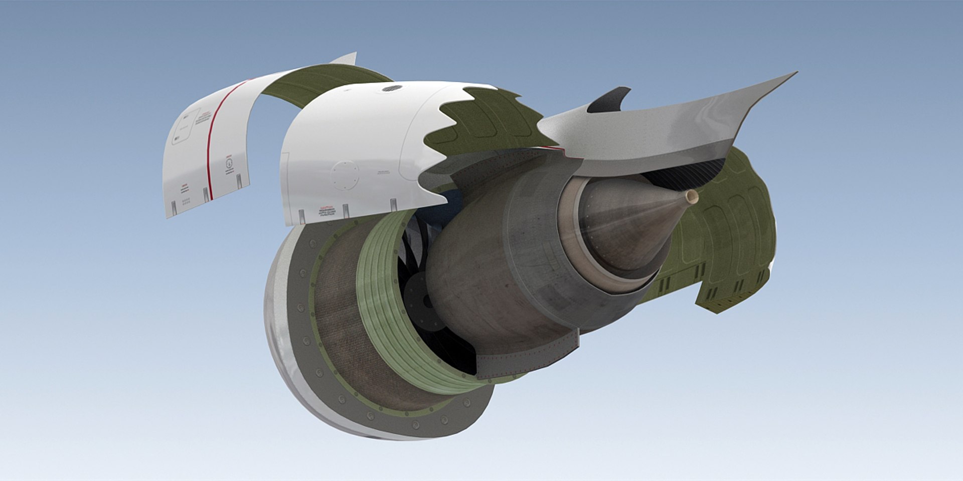 3D Model Cfm Leap-1b Jet Engine - TurboSquid 1222283