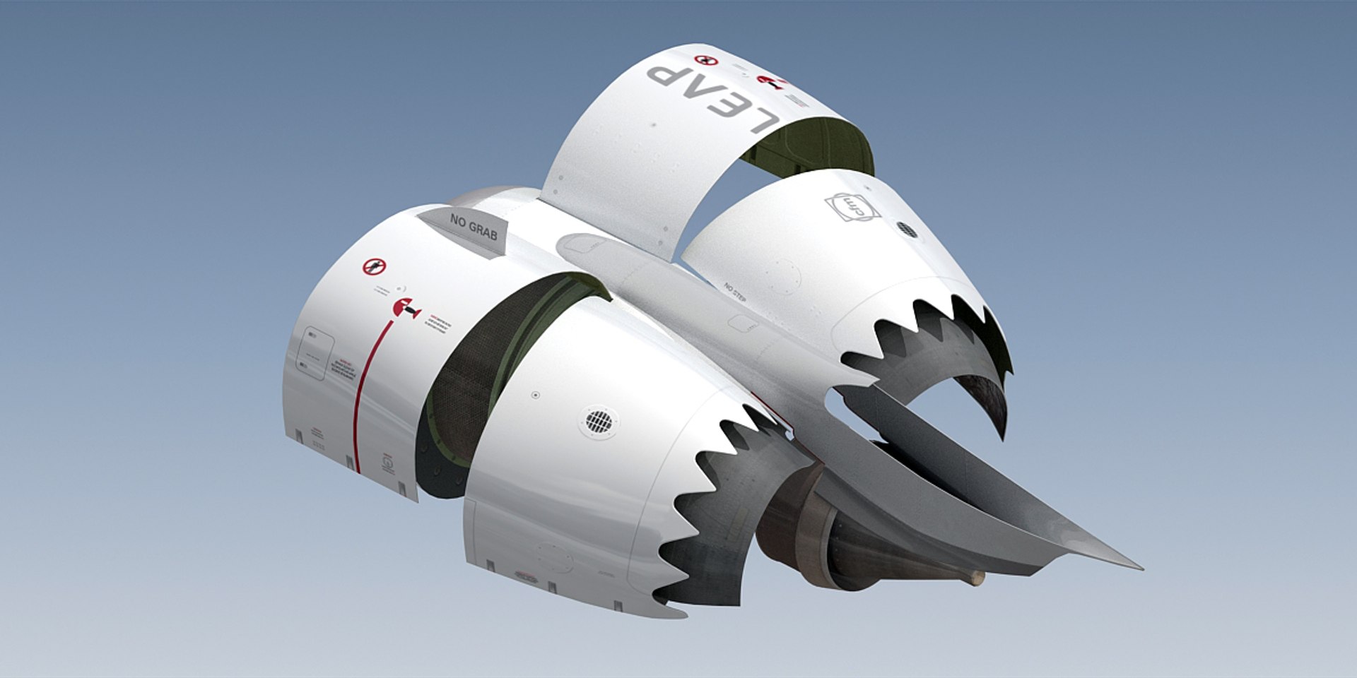3D Model Cfm Leap-1b Jet Engine - TurboSquid 1222283