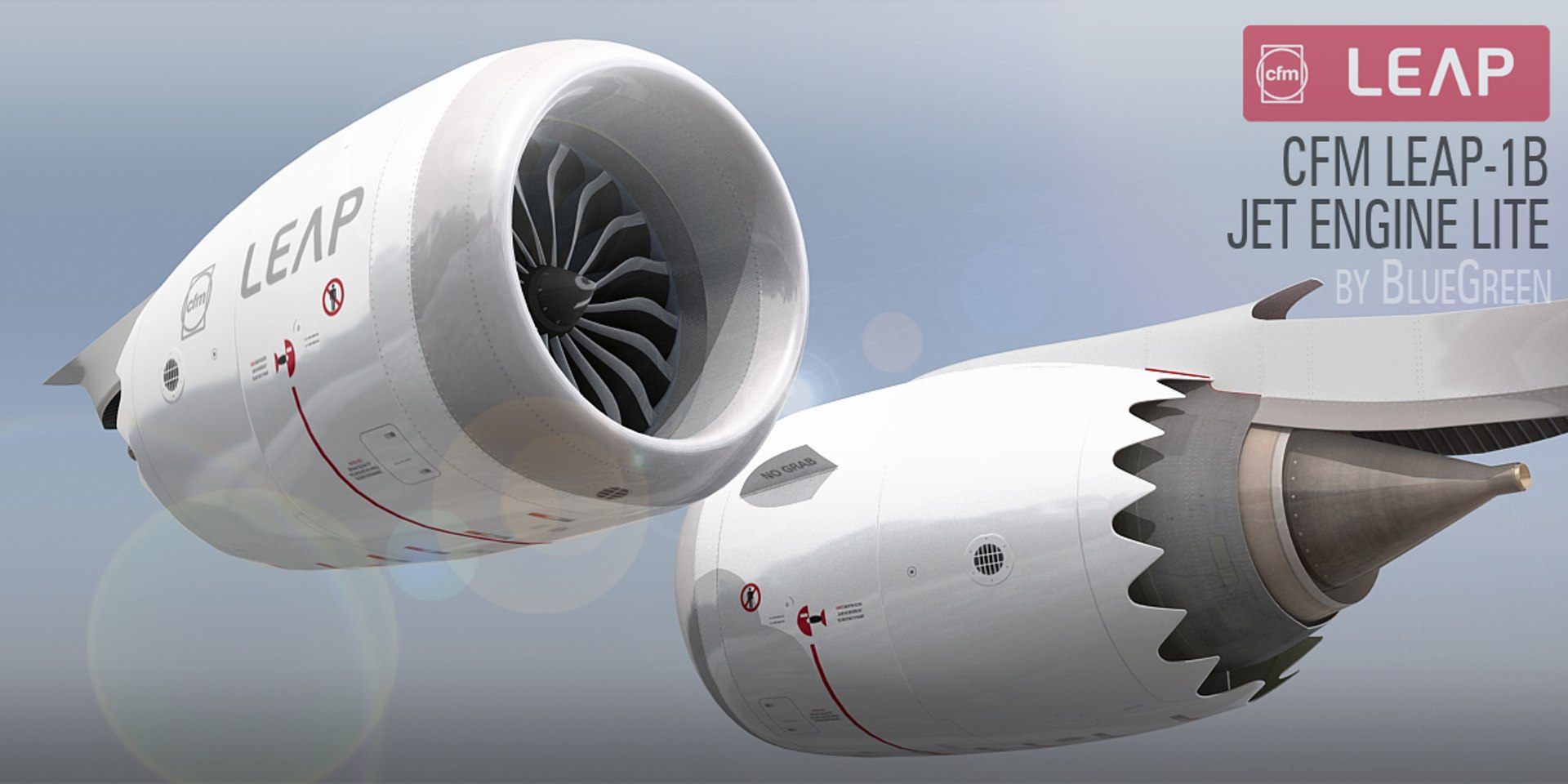 3D Model Cfm Leap-1b Jet Engine - TurboSquid 1222283