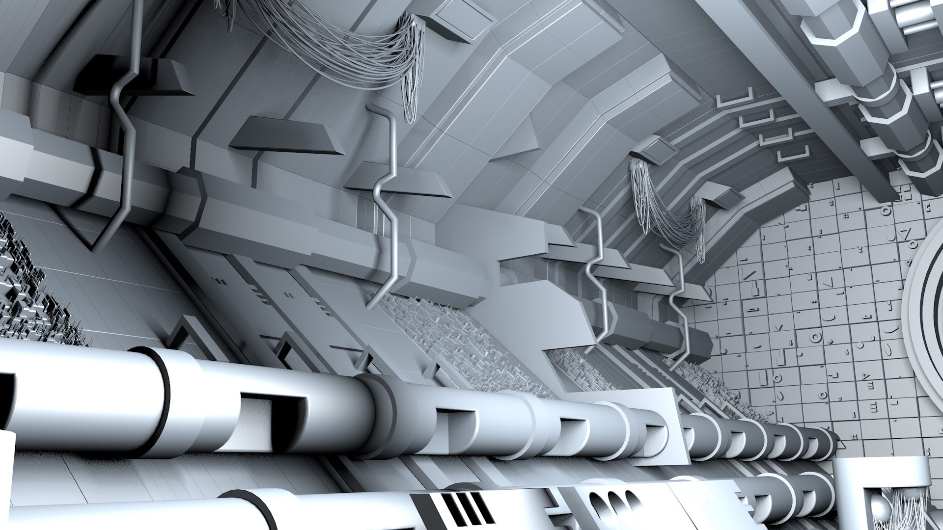 Sci-Fi Futuristic Cyberpunk Corridor 3D - TurboSquid 2176250