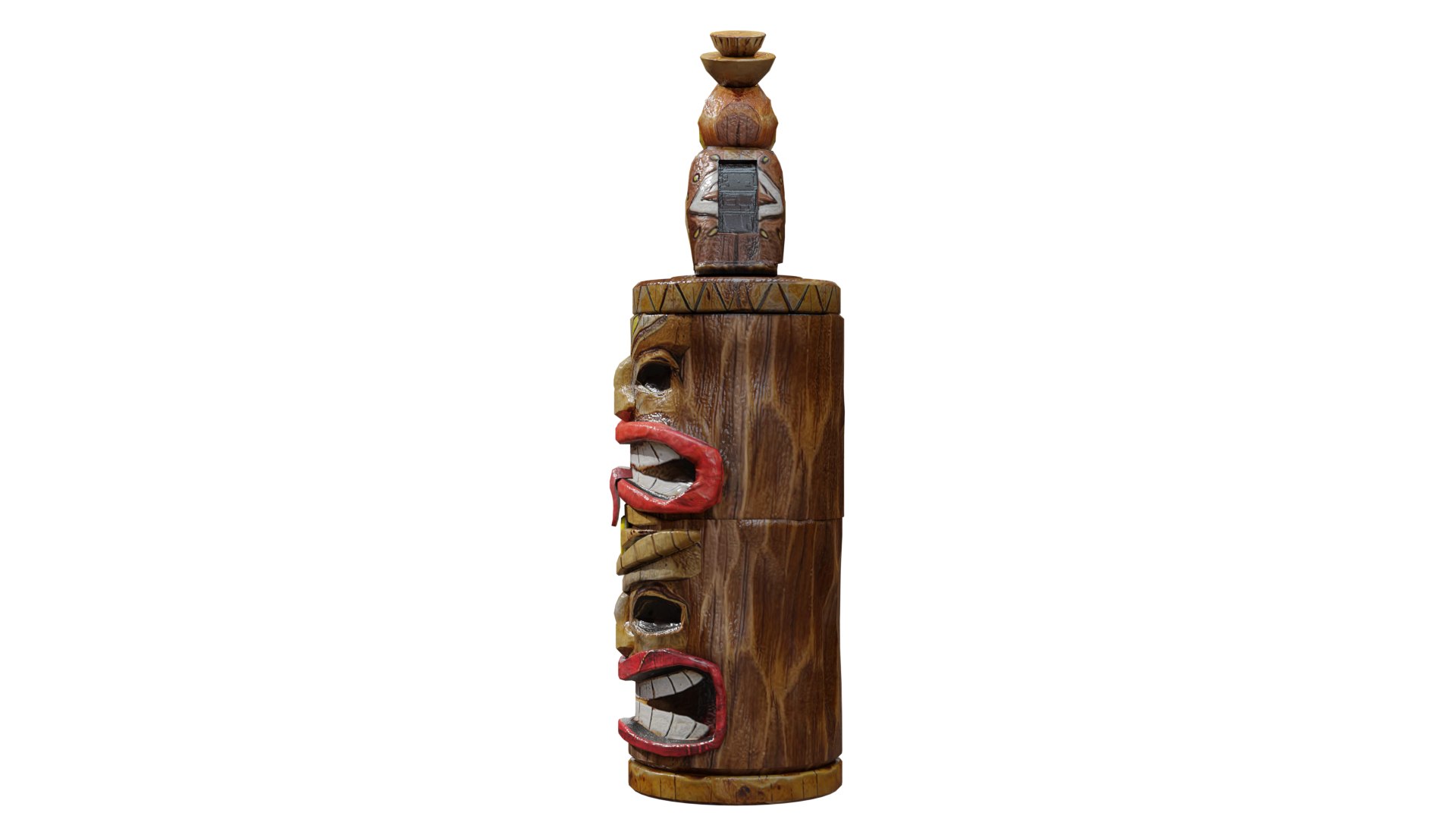3D Model Statue Tiki Totem - TurboSquid 2220984