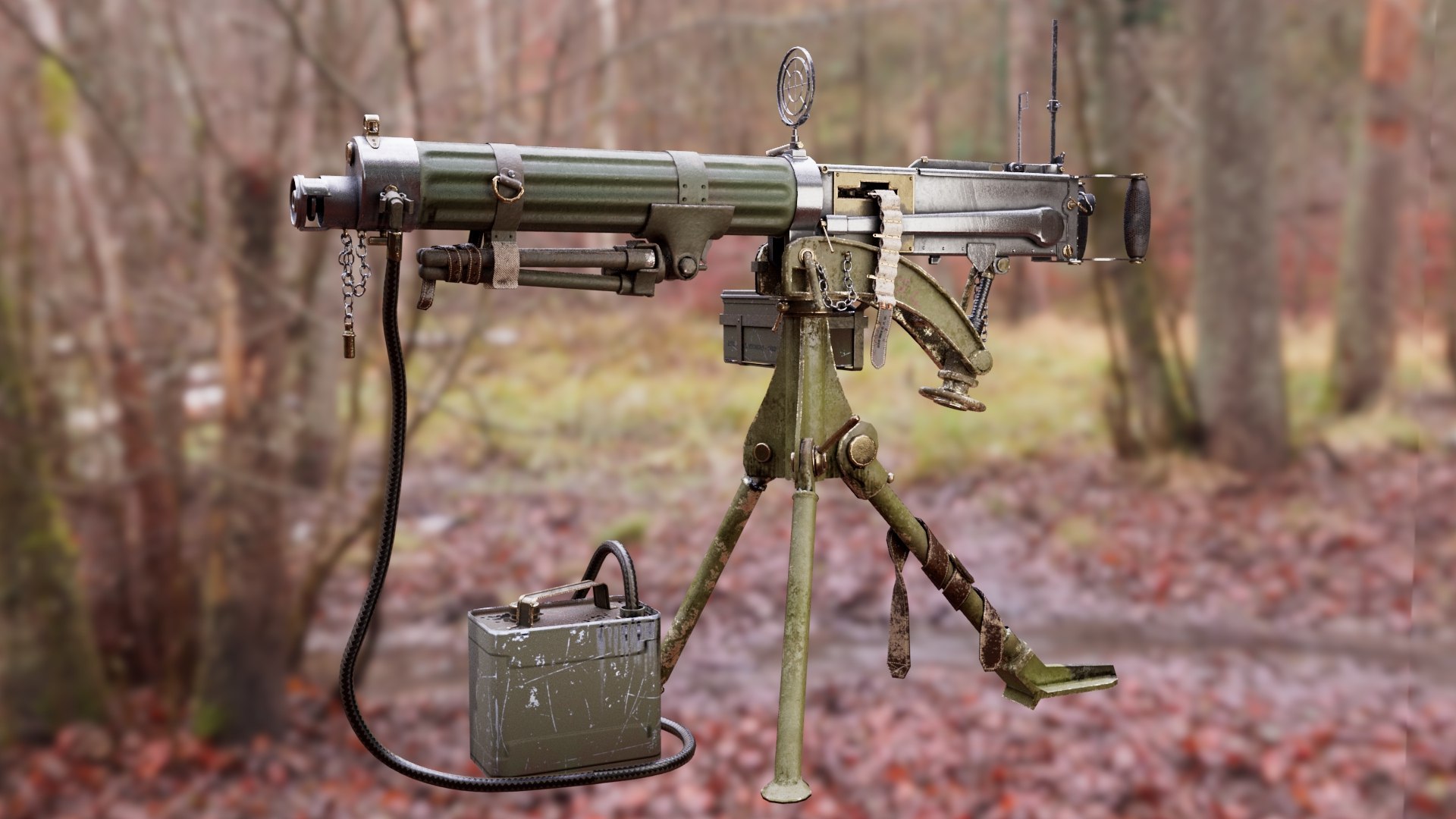 3D Vickers Machine Gun - TurboSquid 1960273
