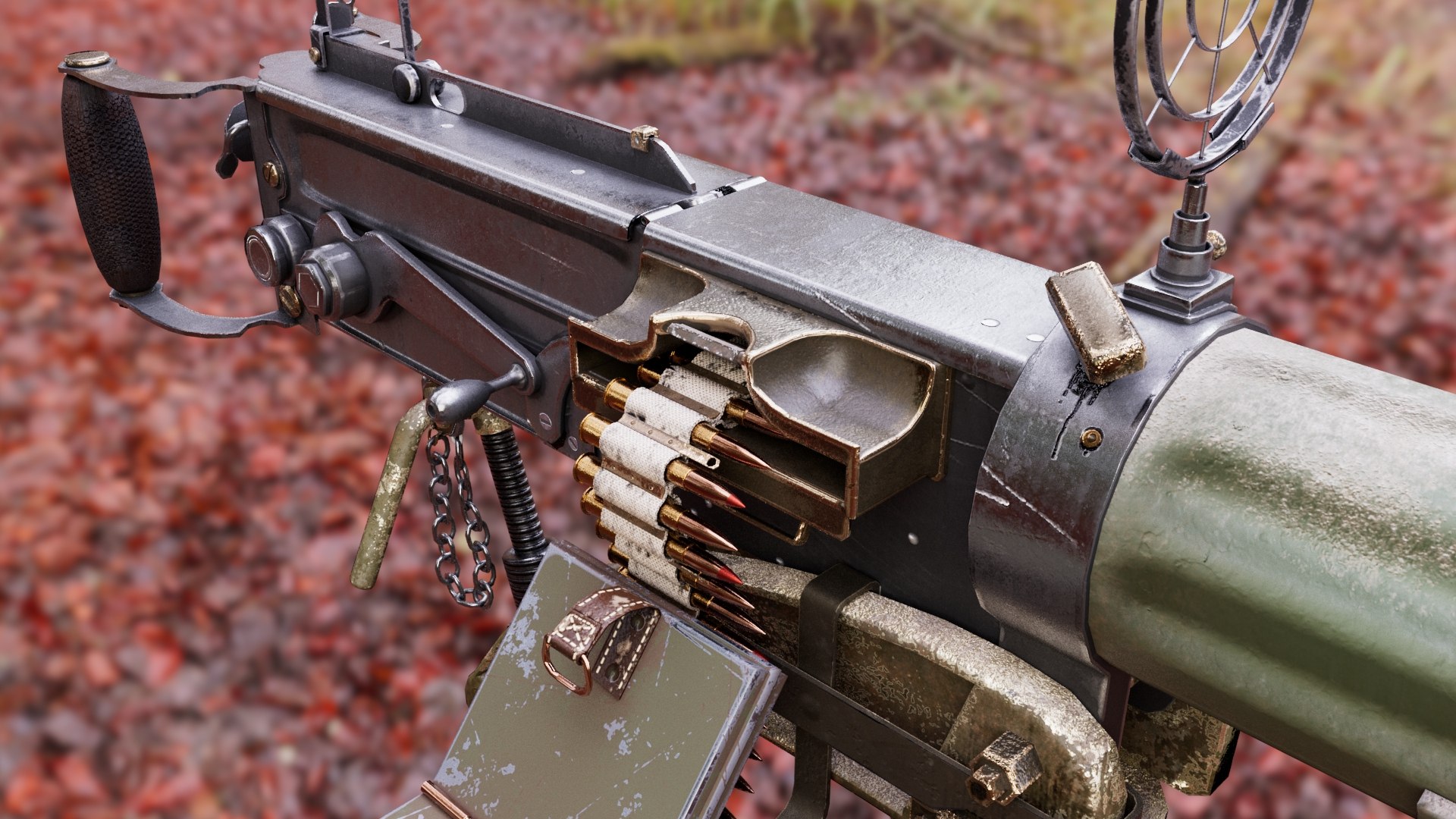 3D Vickers Machine Gun - TurboSquid 1960273