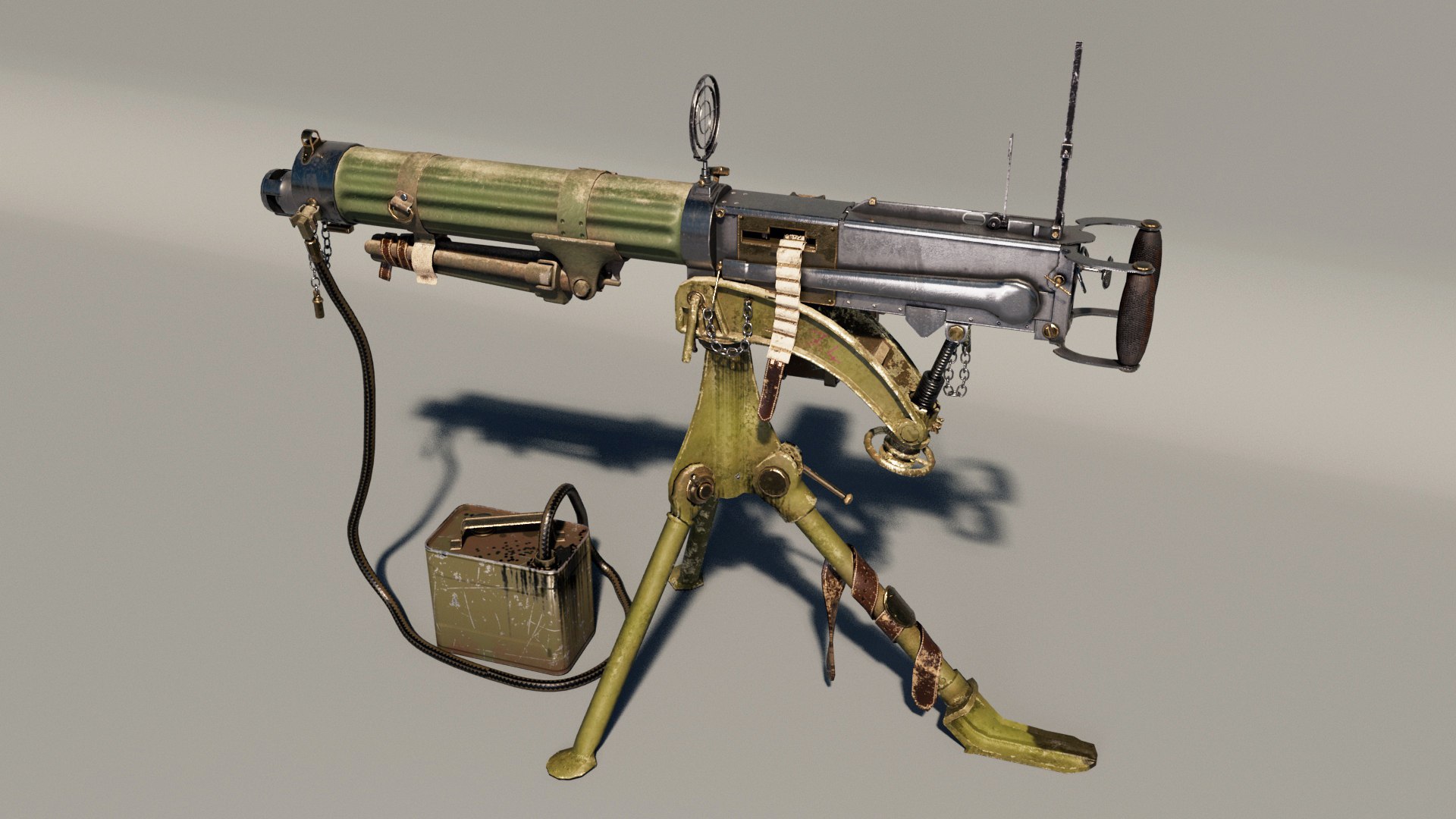 3D Vickers Machine Gun - TurboSquid 1960273