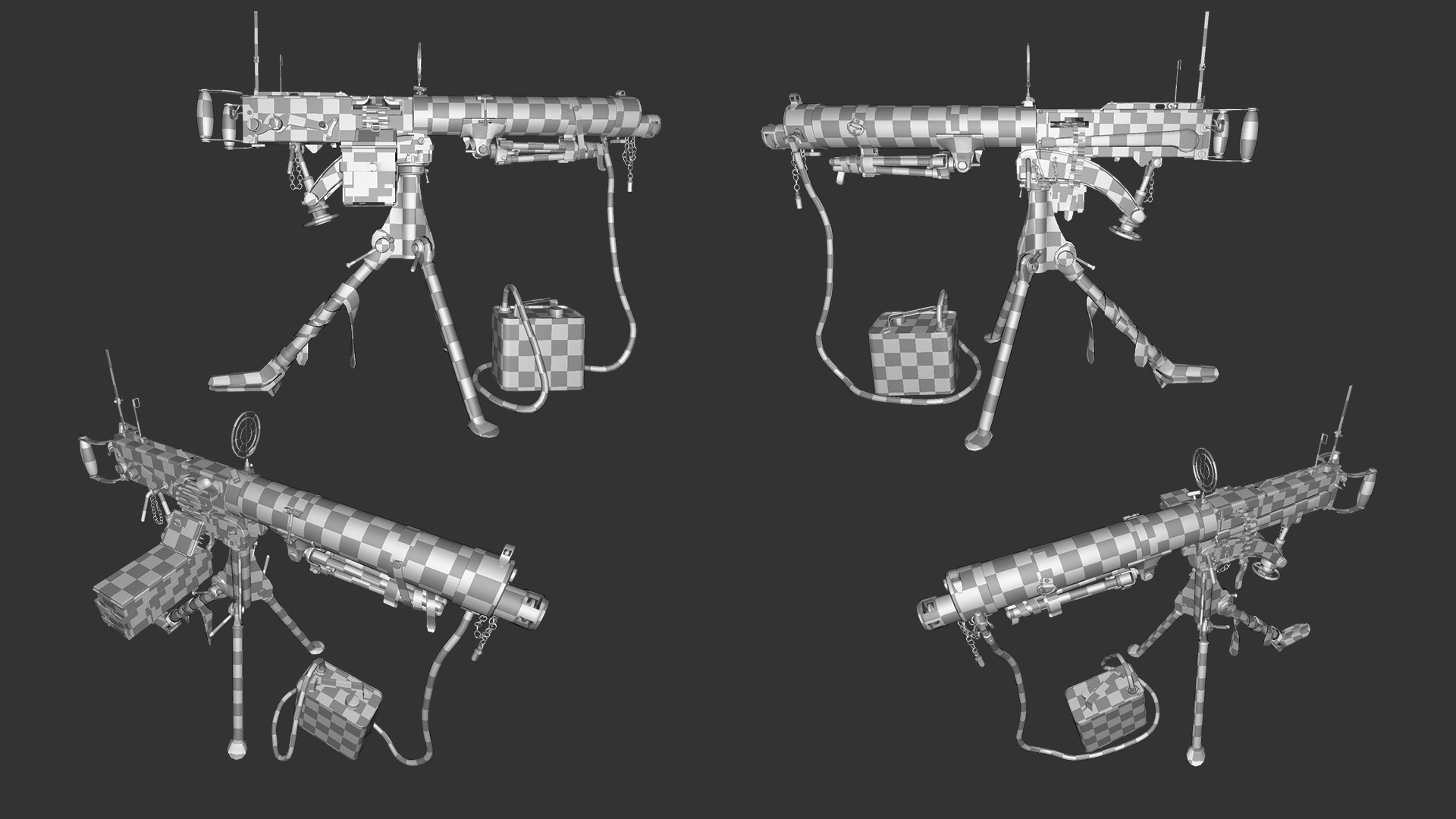 3D Vickers Machine Gun - TurboSquid 1960273