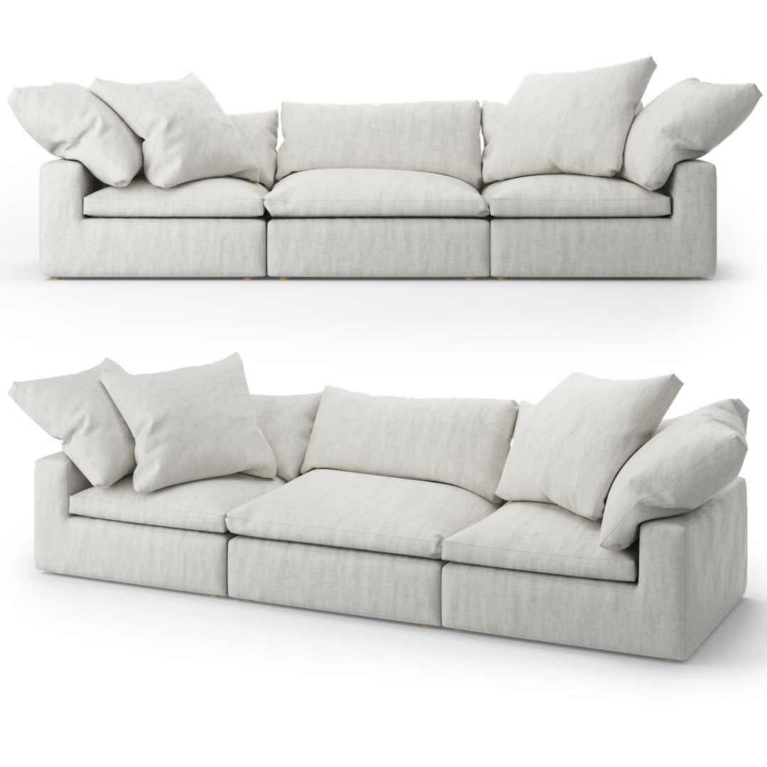 Restoration hardware cloud modular 3D model - TurboSquid 1155957