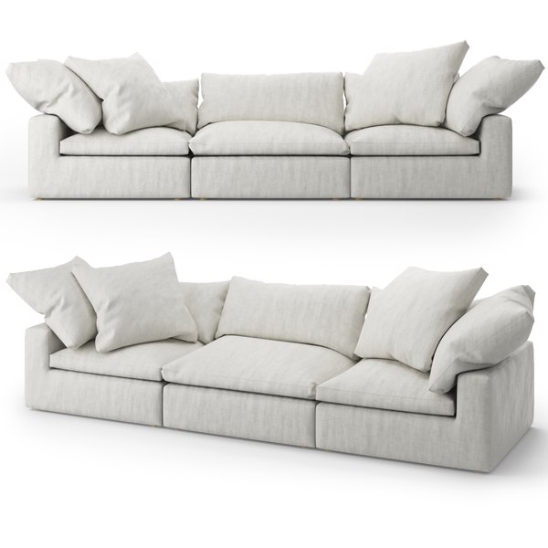 Restoration hardware maxwell modular 3D model - TurboSquid 1151601