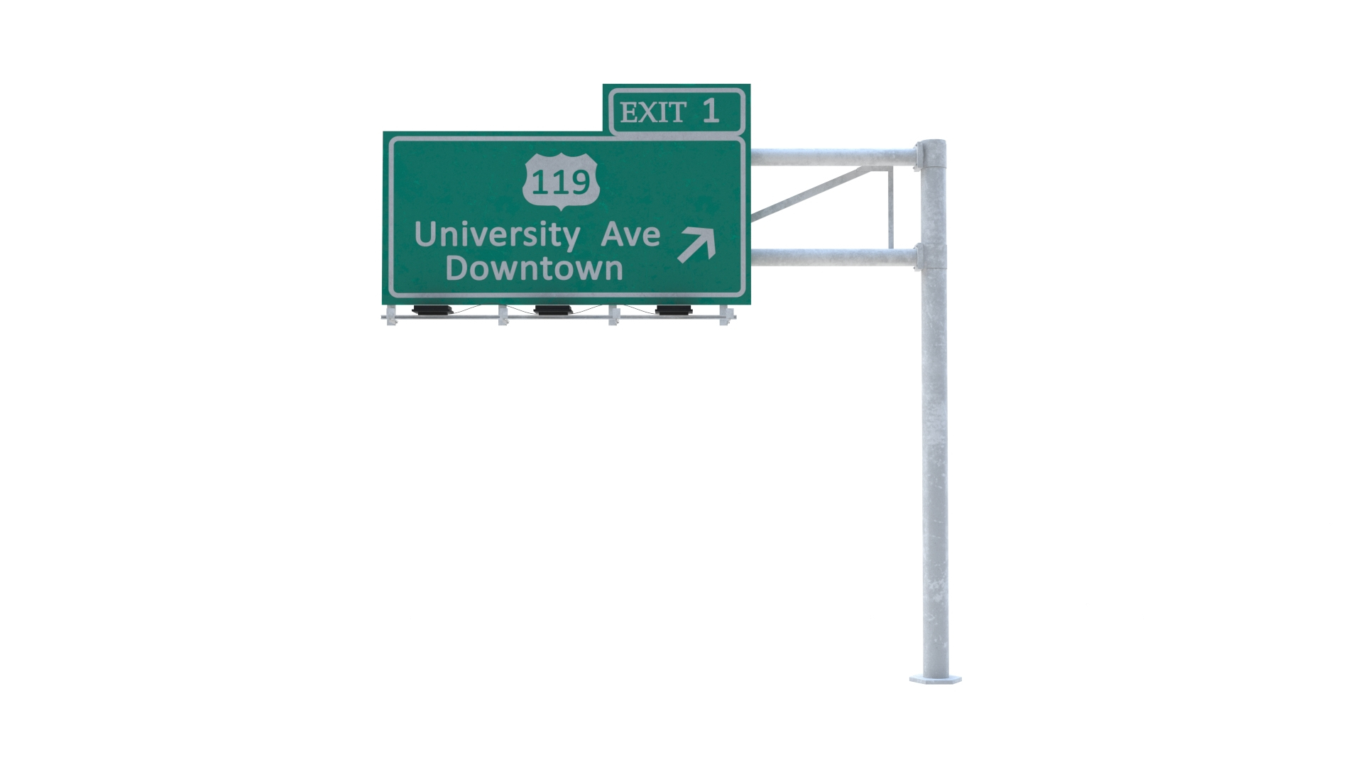 3D 10 highway sign - TurboSquid 1493422