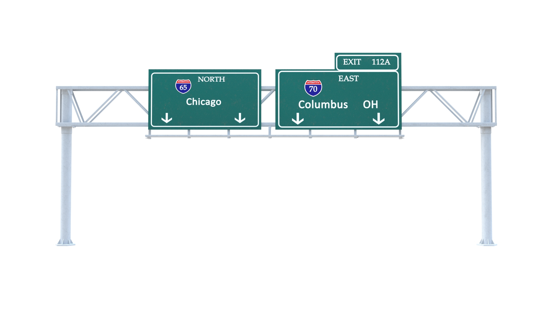 3D 10 Highway Sign - TurboSquid 1493422