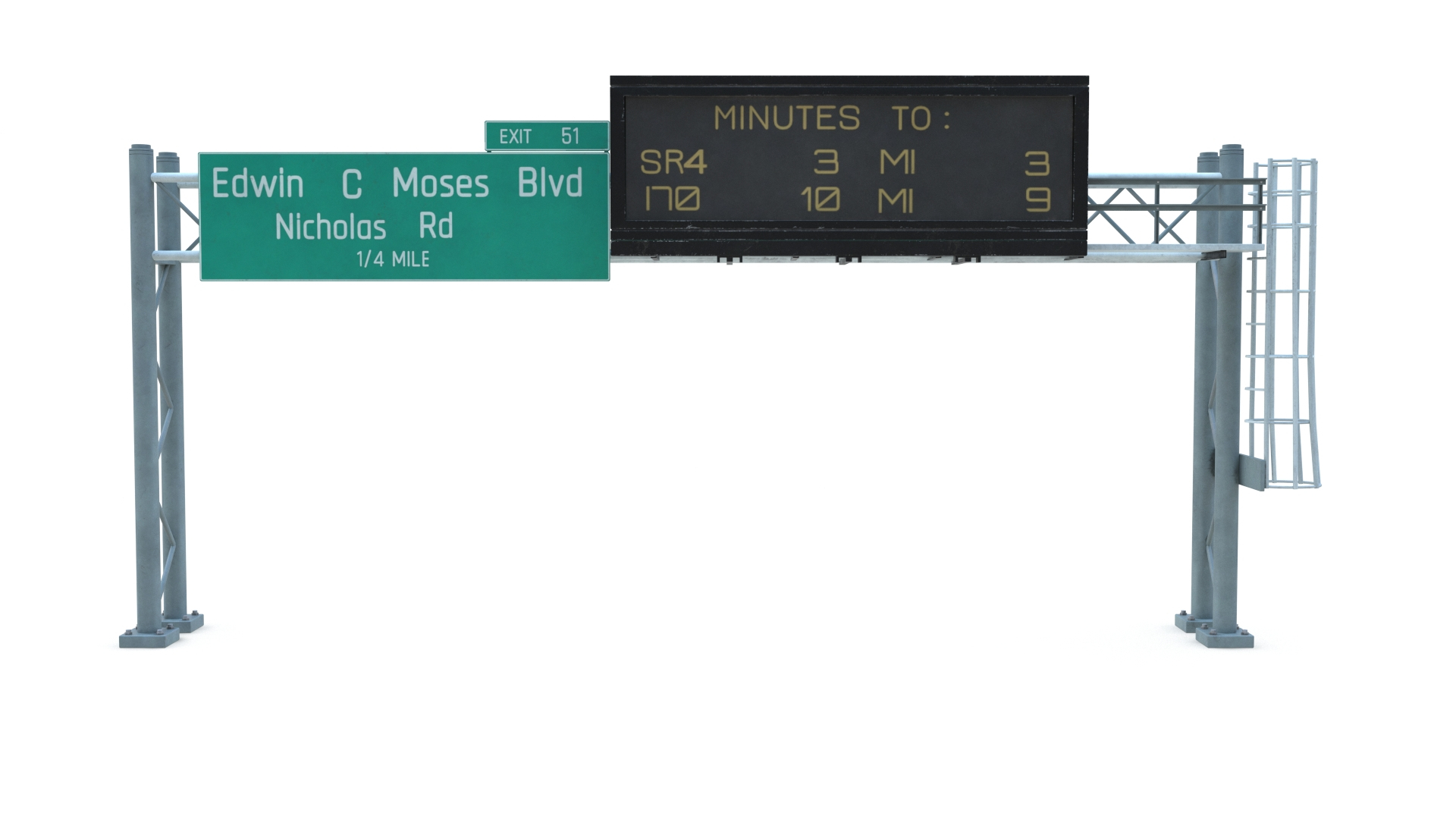3D 10 highway sign - TurboSquid 1493422