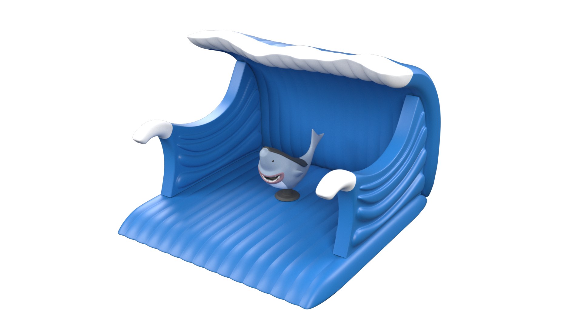 Shark Inflatable Rodeo 3D Model - TurboSquid 2143035