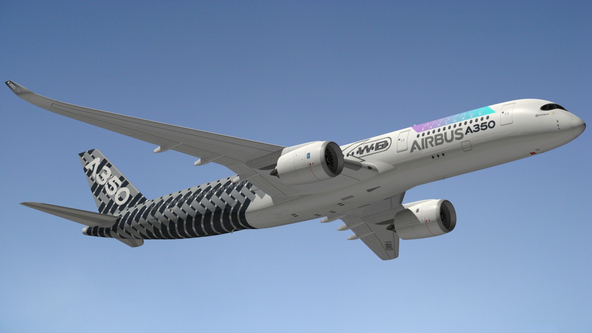 Airbus A350 Space Explorer 3D Model - TurboSquid 1816285