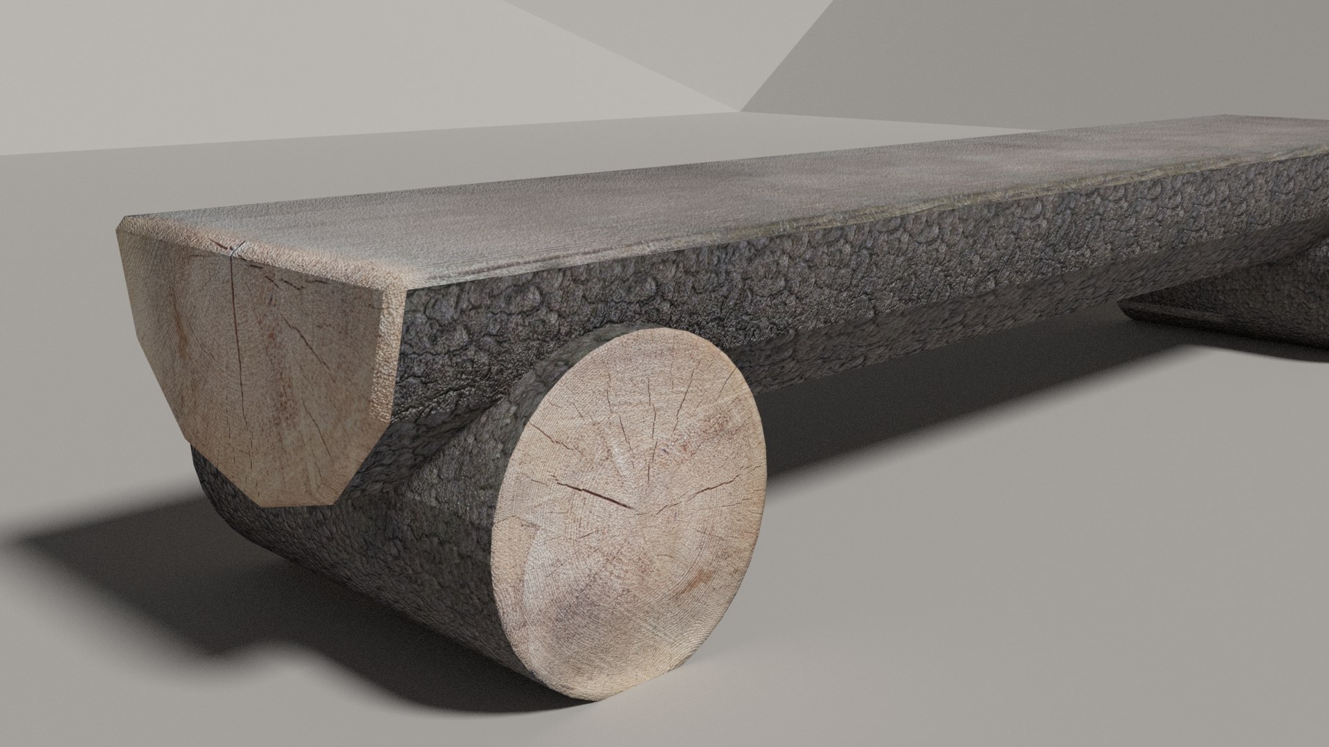 3D Log Bench Model - TurboSquid 1217297