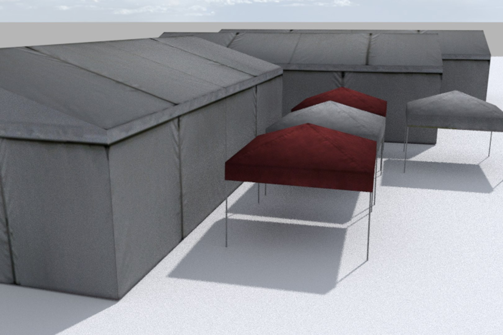 Racing Track Tent Paddock 3D Model - TurboSquid 1165813